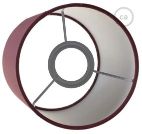 creative cables Fermaluce pastel s válcovým stínidlem, ø 15cm v18cm, kovové nástěnné nebo stropní svítidlo Barva: Bílá-bordo