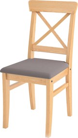 Potah na židli Ingolf s čalouněným sedákem barva hnědá látka sametová