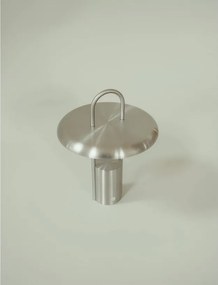 LED stmívatelná stolní lampa nerezová ve stříbrné barvě (výška 25 cm) Pier – Stelton