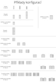 BPS-koupelny Doplňková Koupelnová skříňka nízká Amanda A N 35 P/L, antracit