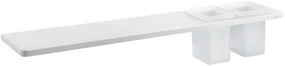 Sapho Abeline - Polička se sklenkami, délka 60 cm, matná bílá AE602-0101-01