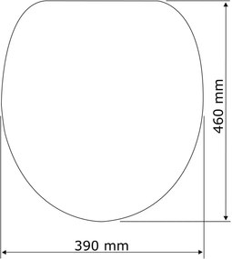 WC sedátko se snadným zavíráním Wenko Sunset, 46 x 39 cm