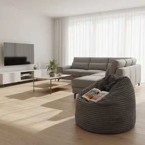 Primabag Mega Sako Velvet tmavě šedá