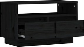 vidaXL TV skříňka 60 x 35 x 37 cm masivní borové dřevo [813429] Barva: Bílá