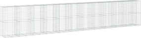 Gabionový koš s víkem 1 150 x 100 x 200 cm pozinkované železo 3295246