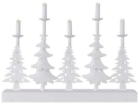 Emos Vánoční LED svícen Stromky 24cm 2xAA WW časovač
