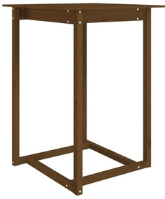 vidaXL Barový stolek medově hnědý 80x60x110 cm masivní borové dřevo