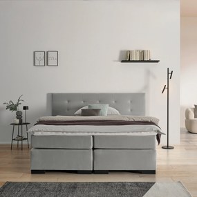 XXXLutz POSTEL BOXSPRING, 180/200 cm, šedá MID.YOU - Online Only postele - 001651000202