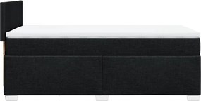 Box spring postel s matrací černá 90x190 cm textil 3285738