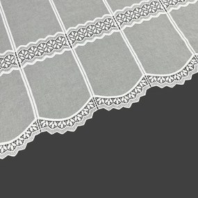 Vitrážková voálová záclona 45228 GA - výška 40,60 cm, metráž
