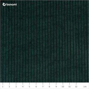 Tmavě zelená manšestrová rozkládací pohovka 244 cm Base – Karup Design