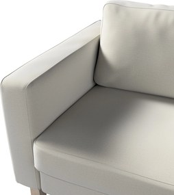Potah na pohovku IKEA  Karlstad 3-místná, nerozkládací, krátký barva šedá látka sametová