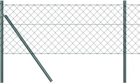 Oplocení na řetězcích se upevňuje na zem 10 x 0,8 m Zelená 3351076