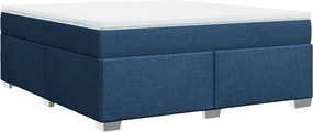 Box spring postel s matrací modrá 180x200 cm textil 3285157