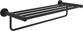 Villeroy & Boch Elements Tender - Držák ručníku s poličkou, délka 60 cm, matná černá TVA151006000K5