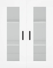Skříň highboard bílá 69,5 x 34 x 180 cm kompozitní dřevo 3198345
