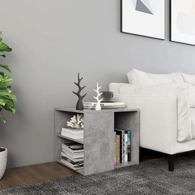 vidaXL Odkládací stolek 50 x 50 x 45 cm dřevotříska [806384] Barva: Betonová šedá
