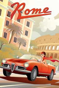 Postershop Plagát: Rome (Art Deco)