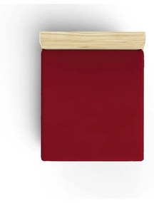 Červené napínací bavlněné prostěradlo 160x200 cm - Mijolnir
