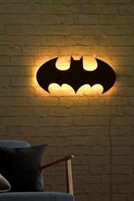 Nástěnná dekorace s led osvětlením Batman žlutá