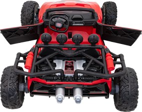 Ramiz Elektrická bugina Racing 5 pro děti červená + motory 2x200W + dálkové ovládání + LED audio + pomalý start