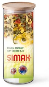 SIMAX NÁDOBA S DŘEVĚNÝM VÍKEM 1400 ML