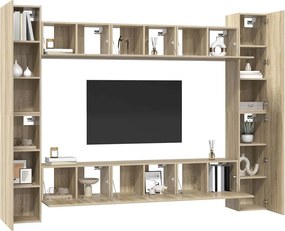 10dílný set TV skříněk dub sonoma kompozitní dřevo 3078967