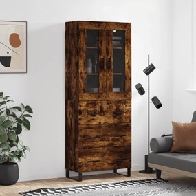 vidaXL Skříň highboard 69,5 x 34 x 180 cm kompozitní dřevo [3198428] Barva: kouřový dub