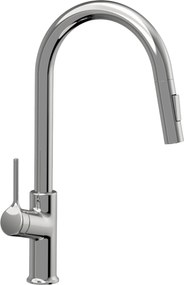 Invena Farsala, dřezová baterie s výsuvnou 2-funkční výlevkou h-433, chromová, INV-BZ-40-U01-S