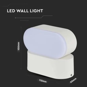LED Venkovní flexibilní nástěnné svítidlo LED/5W/230V 4000K IP65 bílá