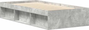 Rám postele betonově šedý 100 x 200 cm 3203834