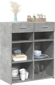 Příborník betonově šedý 80 x 42,5 x 93 cm kompozitní dřevo 3281479