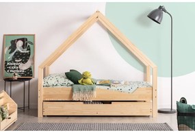 Adeko Dětská postel domeček Loca A Velikost postele: 150x100 cm Barva: dekor přírodní dřevo přírodní