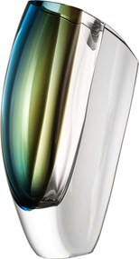 Váza Mirage 31 cm světle modrá-hnědá