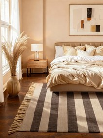 Koberec Hanse Home Handloom 1.0 PLAYA přírodní / bílý / černý