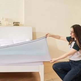 Matrac Topper Premium Memory Foam Fiber Fill King tloušťka 101,6 mm