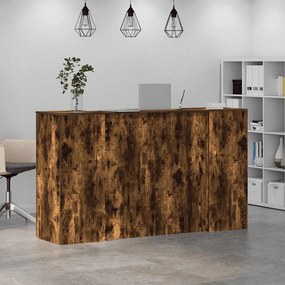 Recepční stůl kouřový dub 180x50x103,5 cm kompozitní dřevo 3324173