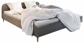 Manželská postel 120 cm Lon (šedá) (bez roštu a úložného prostoru). 1047071
