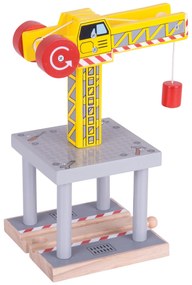Bigjigs Rail Velký jeřáb žlutý