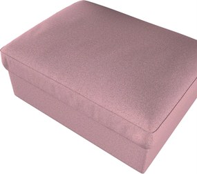 Potah na podnožku Kivik barva růžová látka pletený vzor