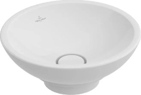 Villeroy & Boch Loop&Friends - Umyvadlo na desku, průměr 380 mm, s přepadem, Ceramicplus, bílá 514800R1