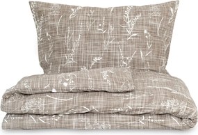 Kvalitex Flanelové povlečení 140x200, 70x90cm PODZIM béžový Bettwäschegröße: 1+2, 220x200, 70x90cm