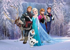 Dětská vliesová fototapeta na zed' Ledové Království Všichni Přátelé, Disney | 155 x 110 cm | DFTDNM 5227