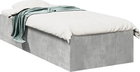 vidaXL Rám postele 75 x 190 cm kompozitní dřevo [841987] Barva: Betonová šedá