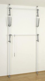 Teleskopický věšák na šaty HERKULEX FLEX, 165-300 x 116-190 x 36 cm, WENKO