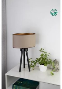 Duolla - Stolní lampa OVAL VEGAN 1xE27/15W/230V pr. 30 cm béžová