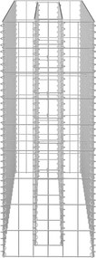 Gabionový vyvýšený záhon pozinkovaná ocel 90 x 30 x 90 cm 145631