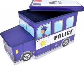 Skládací taburet / koš na hračky Policie