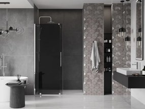Mexen Velar, posuvné sprchové dveře do otvoru 130 cm, 8mm šedé sklo, chromová, 871-130-000-41-01