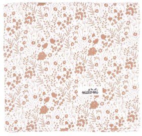 Bílo-světle hnědá dětská deka 120x120 cm Caramel Meadow – Malomi Kids